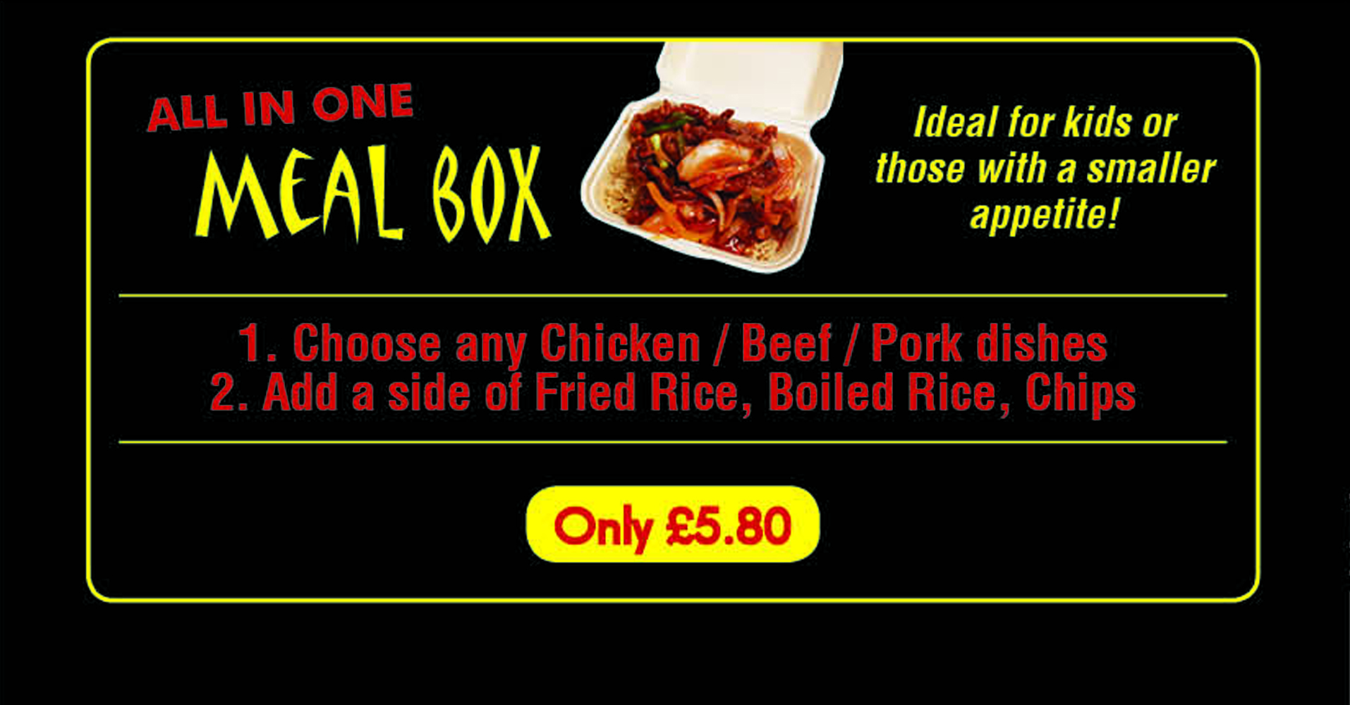 All In One Meal Box | The Forum Restaurant, Congleton
